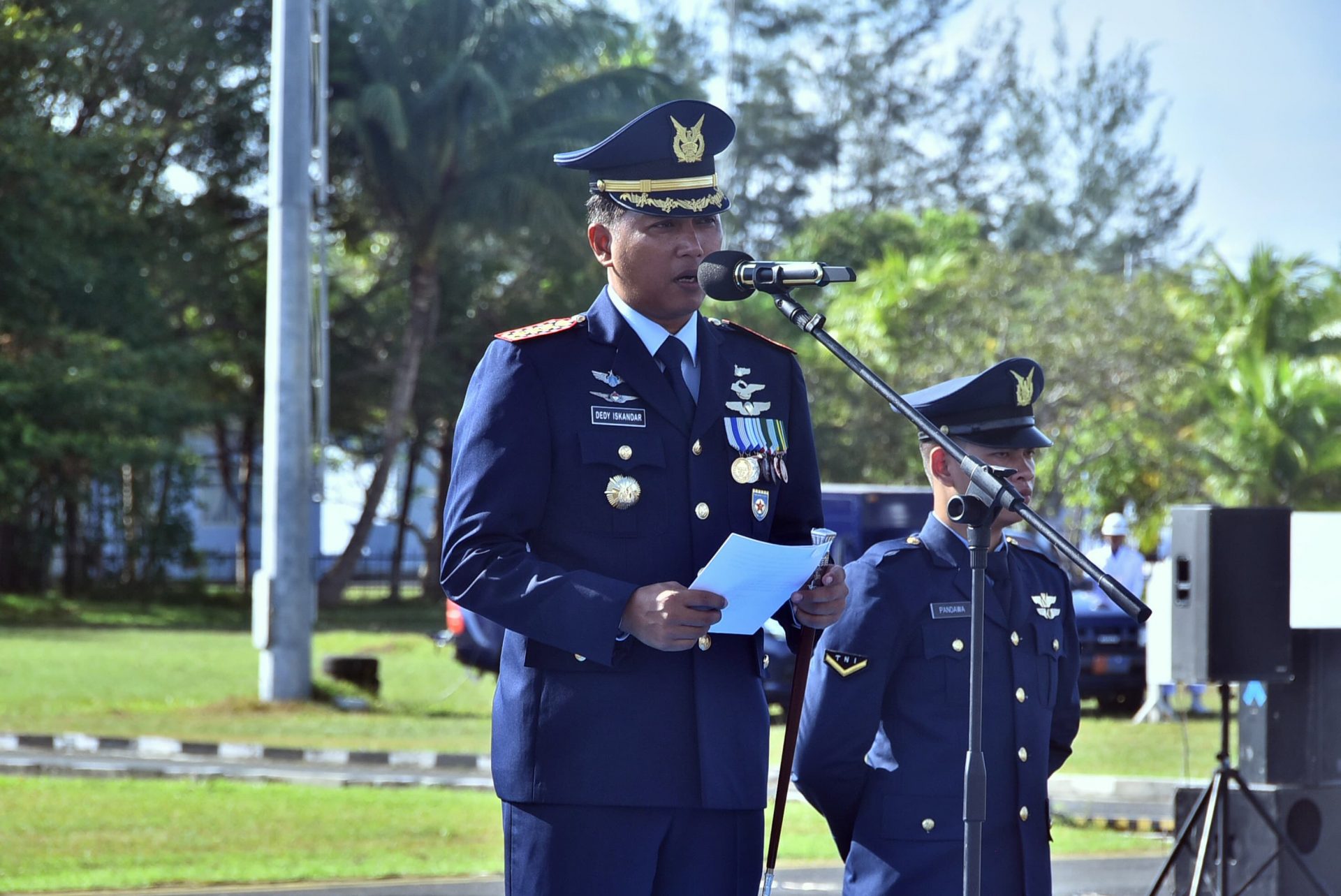 TNI AU Natuna Gelar Upacara HUT Ke-78 Penuh Semangat, Jaga Kedaulatan ...